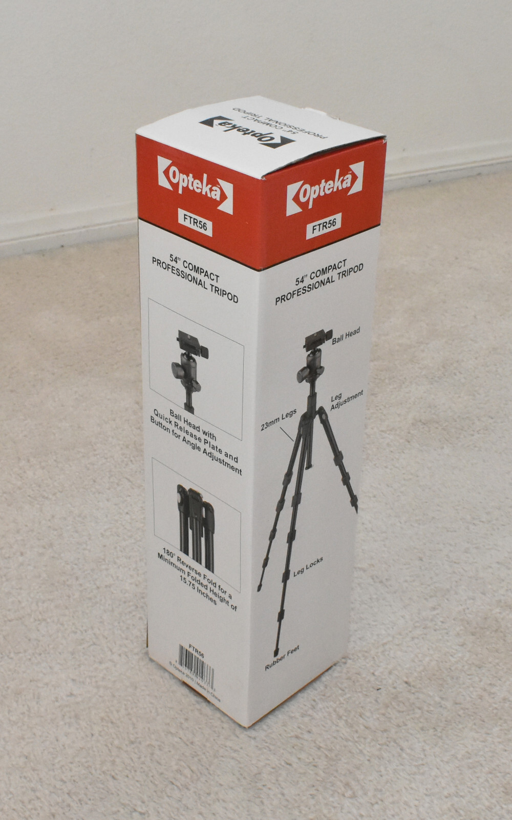 Opteka FTR56 54" Compact Professional Tripod, New | eBay