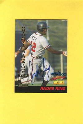 Andre King 1994 Signature Rookies Top Prospects Autograph Auto /8650 | eBay