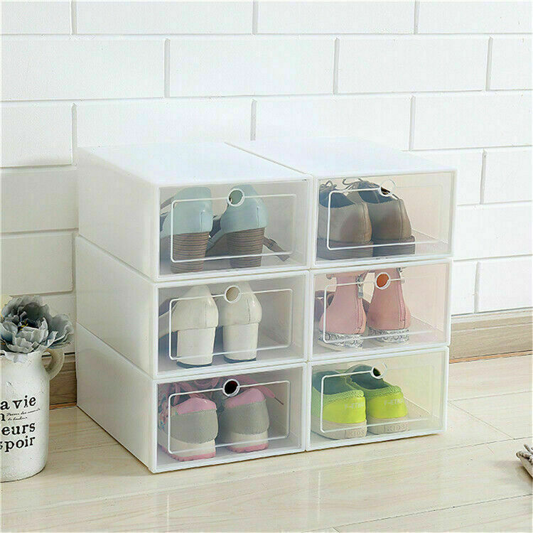 Shoe Organizer Drawer Plastic Storage Rectangle Thicken Shoes Boxes ...