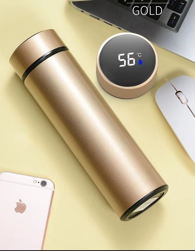 LED Display Water Bottles Travel Mugs Thermos Flask Gift Sets Hot/Cold ...