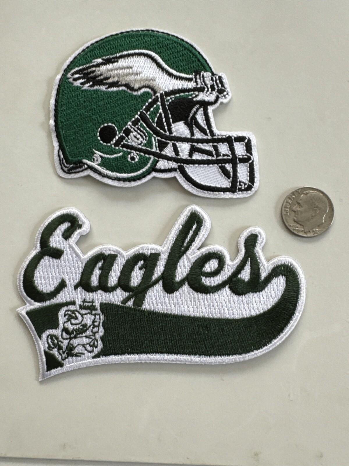(2 ) Philadelphia Eagles Vintage Embroidered Iron On Patches Patch Lot 4” & 3” | eBay