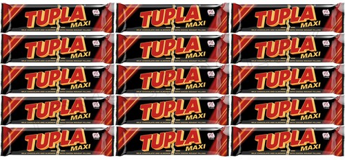 15 x TUPLA Maxi Finnish Cocoa Nougat & Almond Chocolate Bars Candy ...