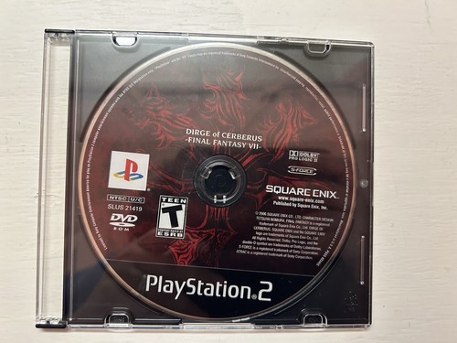 Final Fantasy 7 VII Dirge of Cerberus Playstation 2 PS2 Game Works ...