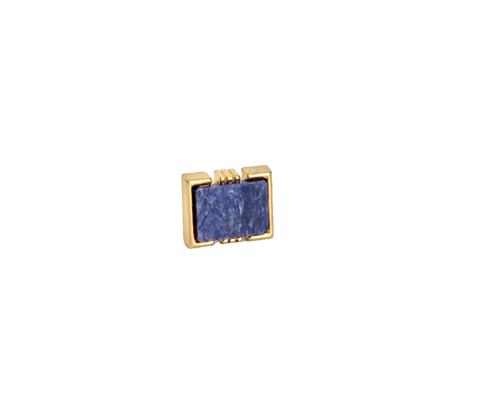 Vintage Lapis Lazuli Tie Tack Rectangle Stone | eBay