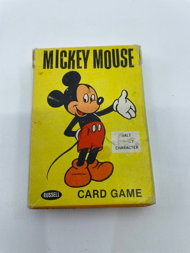 Vintage 1965 Mickey Mouse Card Game Russell Mfg. Made in USA | eBay