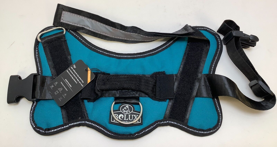 BOLUX Dog Harness, Turquoise, Size Large, Free Shipping!!! | eBay