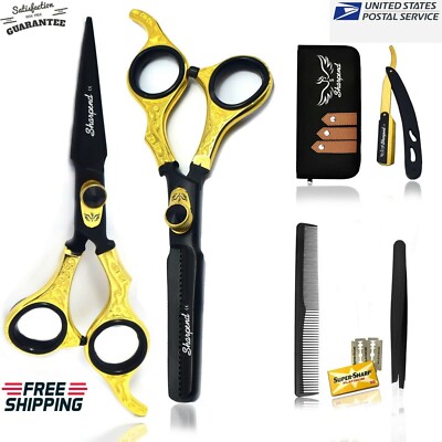 6.5" Professional Hair Cutting Japanese Scissors Thinning Barber Shears ...