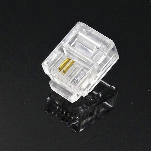 RJ11 6P2C Modular Plug Telephone ADSL Connector (10pcs) | eBay Australia