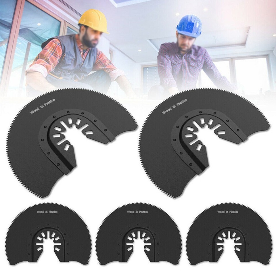 Useful Saw Blades Multi Tool 3-1/2 Inch 5pcs Black Cutter Half Circular ...