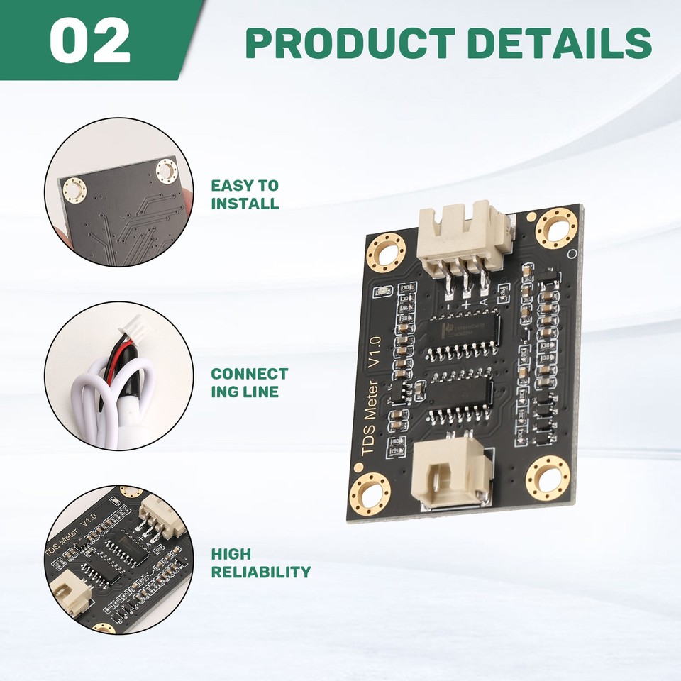 TDS Sensor Meter V1.0 Board Module Water Meter Measuring Water Quality ...