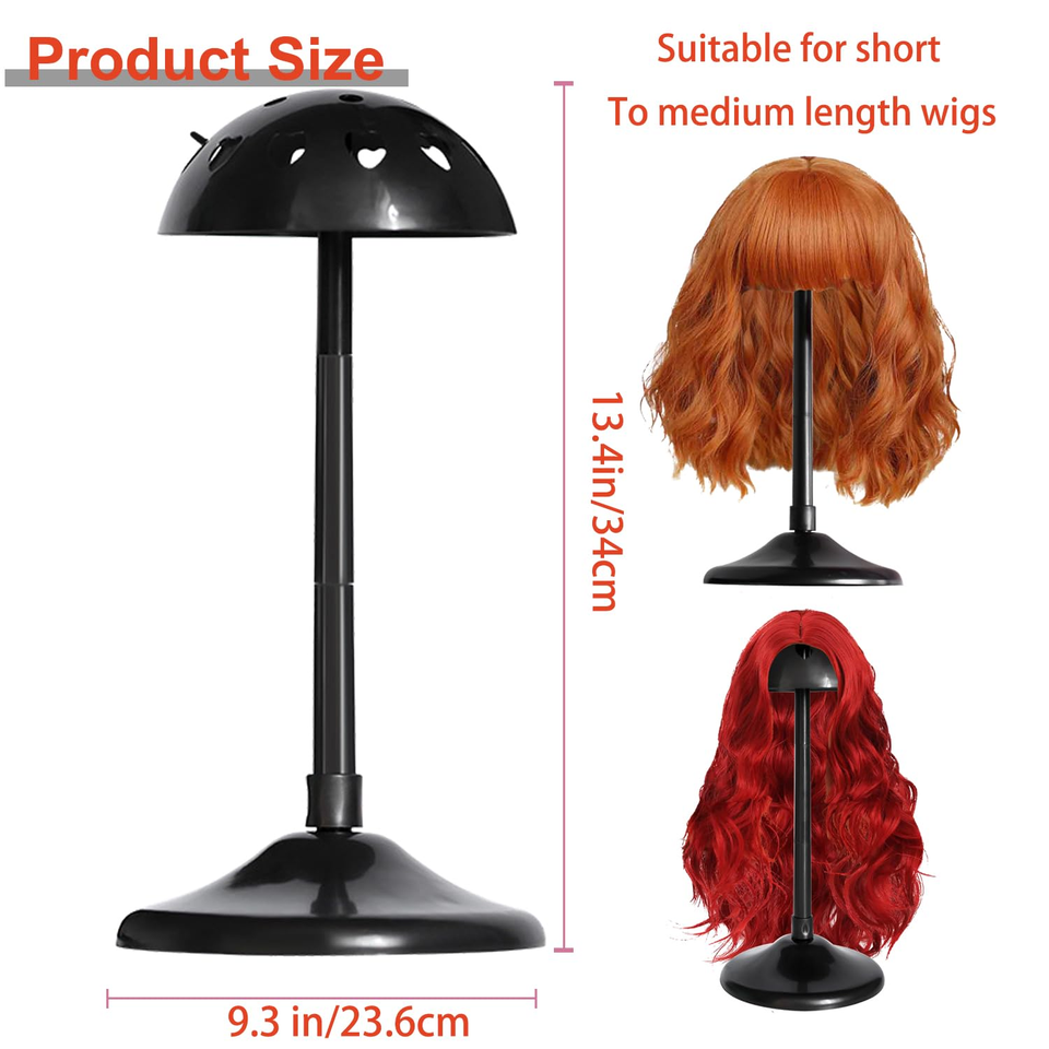 Wig Stand Adjustable Wig Holder with Lace Non-Slip Wig Head Display for ...