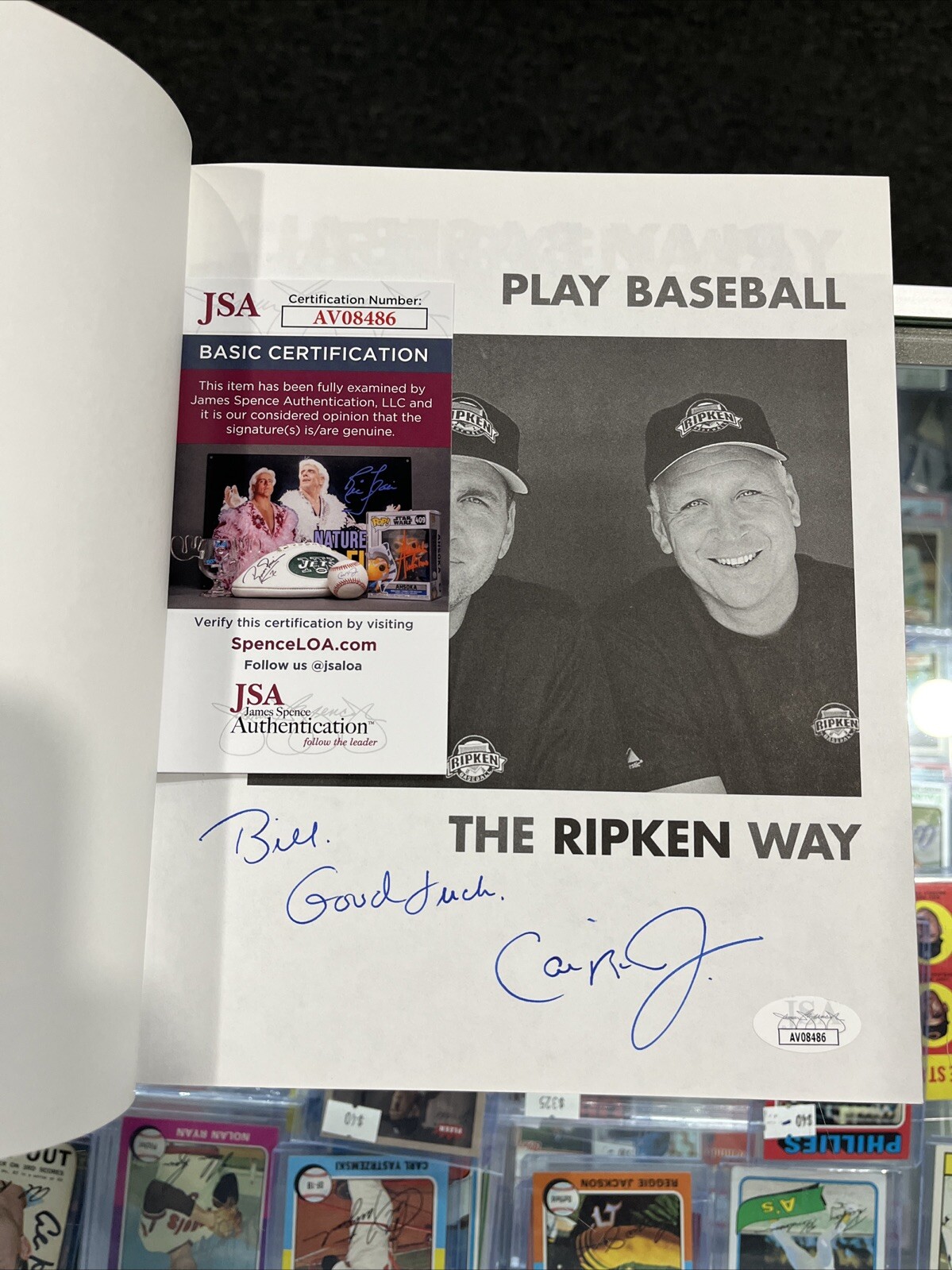 Cal Ripken Jr. Autographed Memorabilia | Signed Photo, Jersey ...