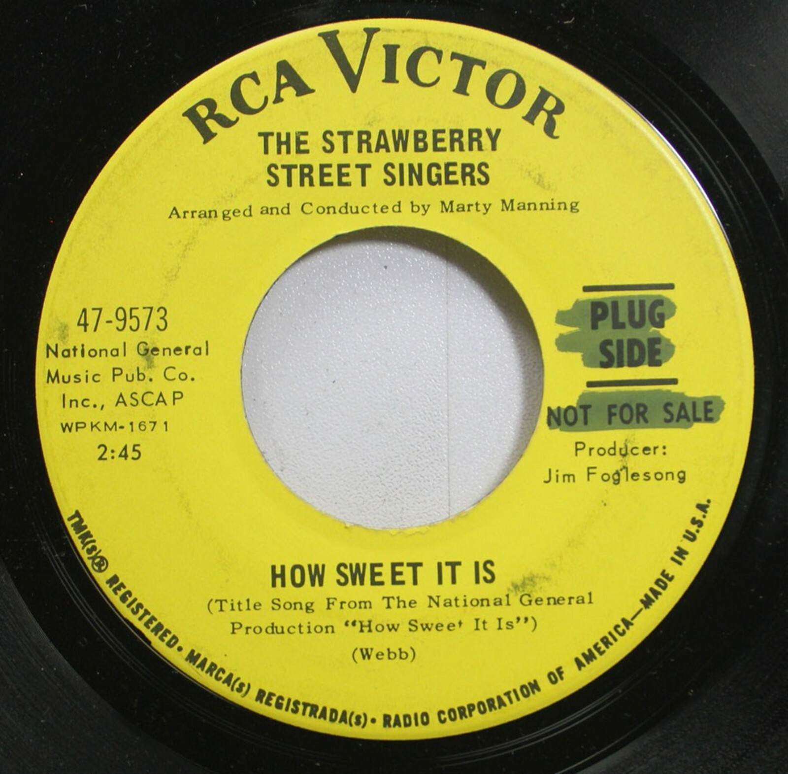 Rock Promo 45 The Strawberry Street Singers - How Sweet It Is / Step To ...
