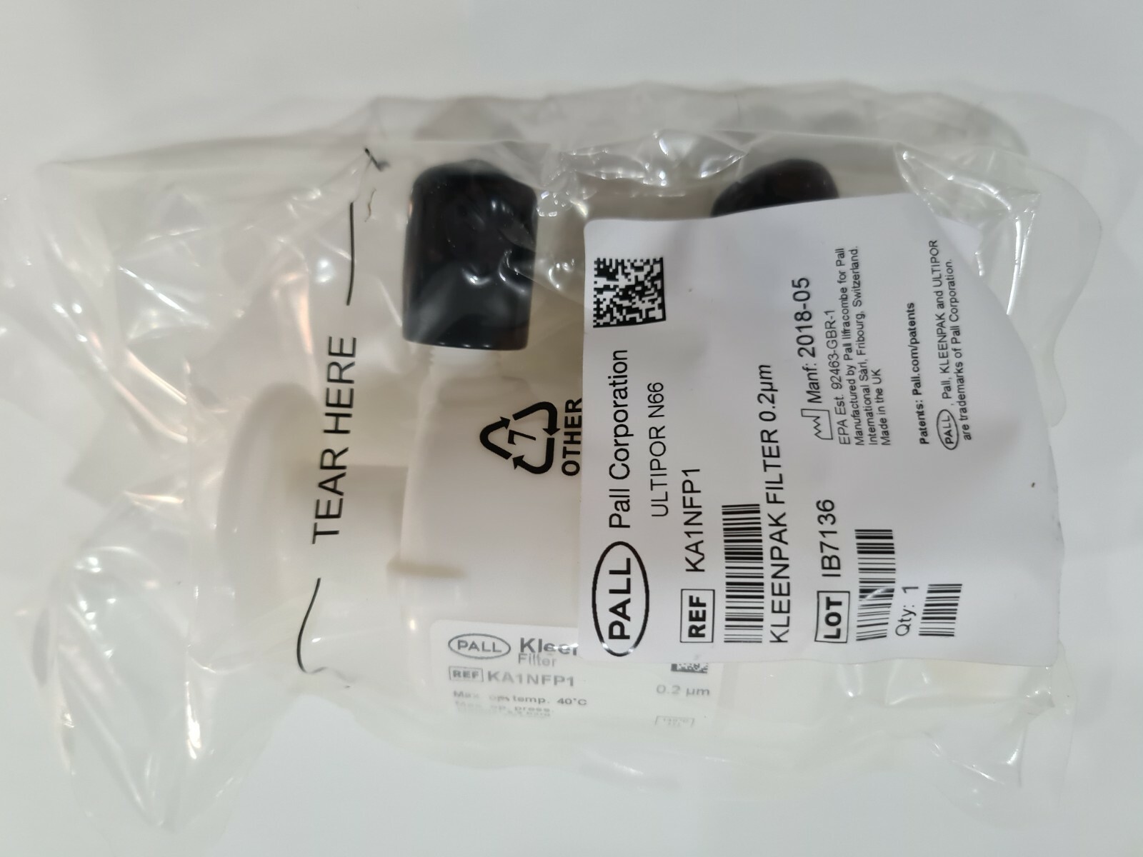 Pall KleenPak Ultipor N66 Membrane 0.2um Filter KA1NFP1 | eBay