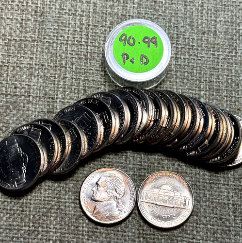 1990 thru 1999 P&D Jefferson Nickels CH/BU to GEM/BU * 20 Coins * TOP GRADES * | eBay