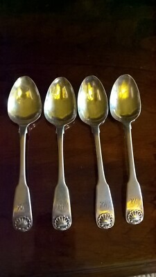 four edinburgh antique solid silver spoons | eBay UK