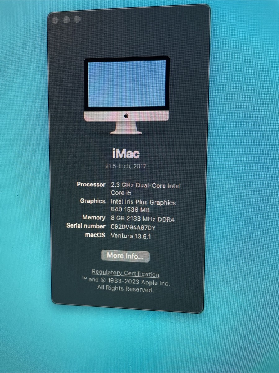 iMac 21.5 2017 i5 (with Magic keyboard & trackpad) | eBay iMac 21.5 2017 i5 (with Magic keyboard & trackpad) | eBay