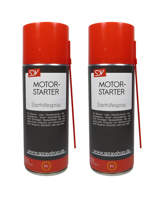 MOTORSTARTER 2x 400ml Starthilfespray Startpilot Starterspray ...