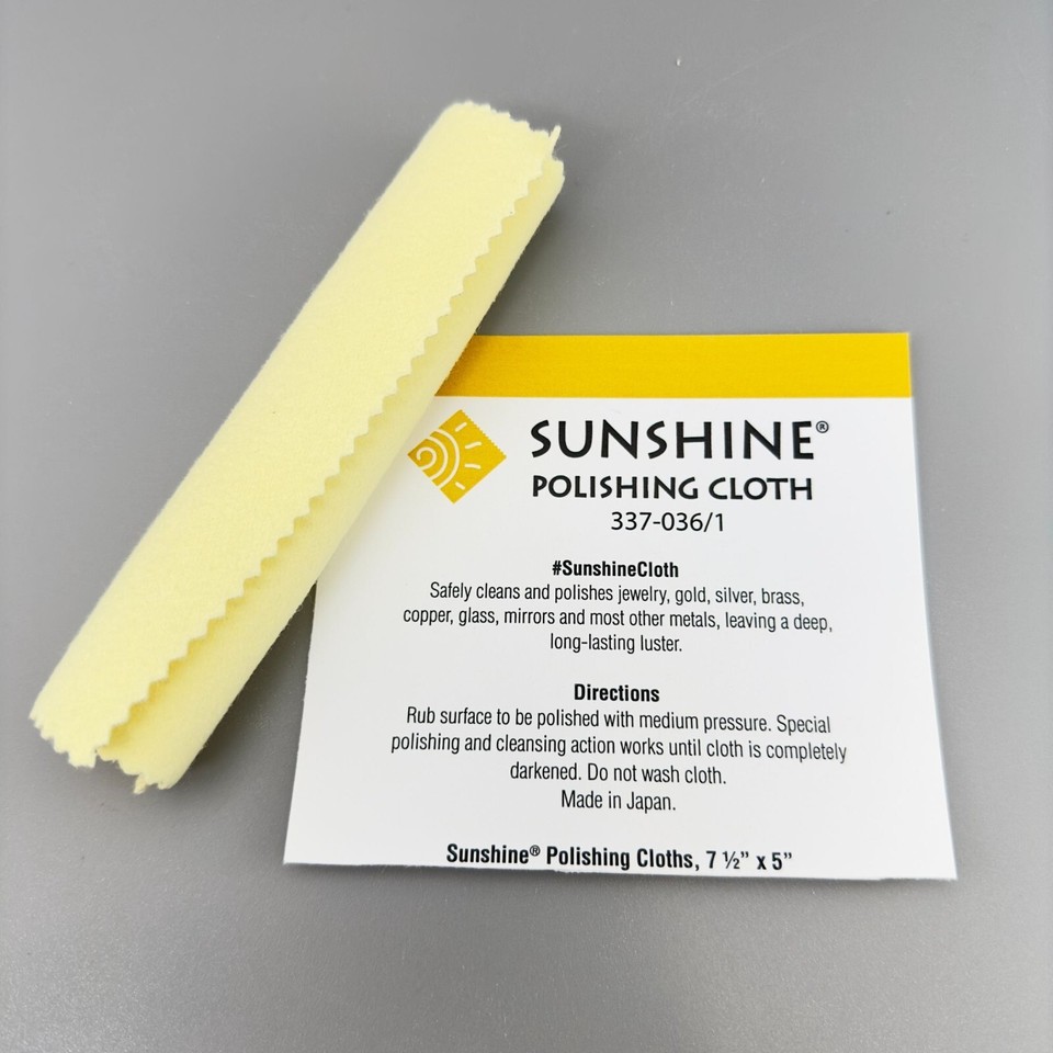 Sunshine Polishing Cloth For Jewelry and Metal Cleaning Large Size | eBay