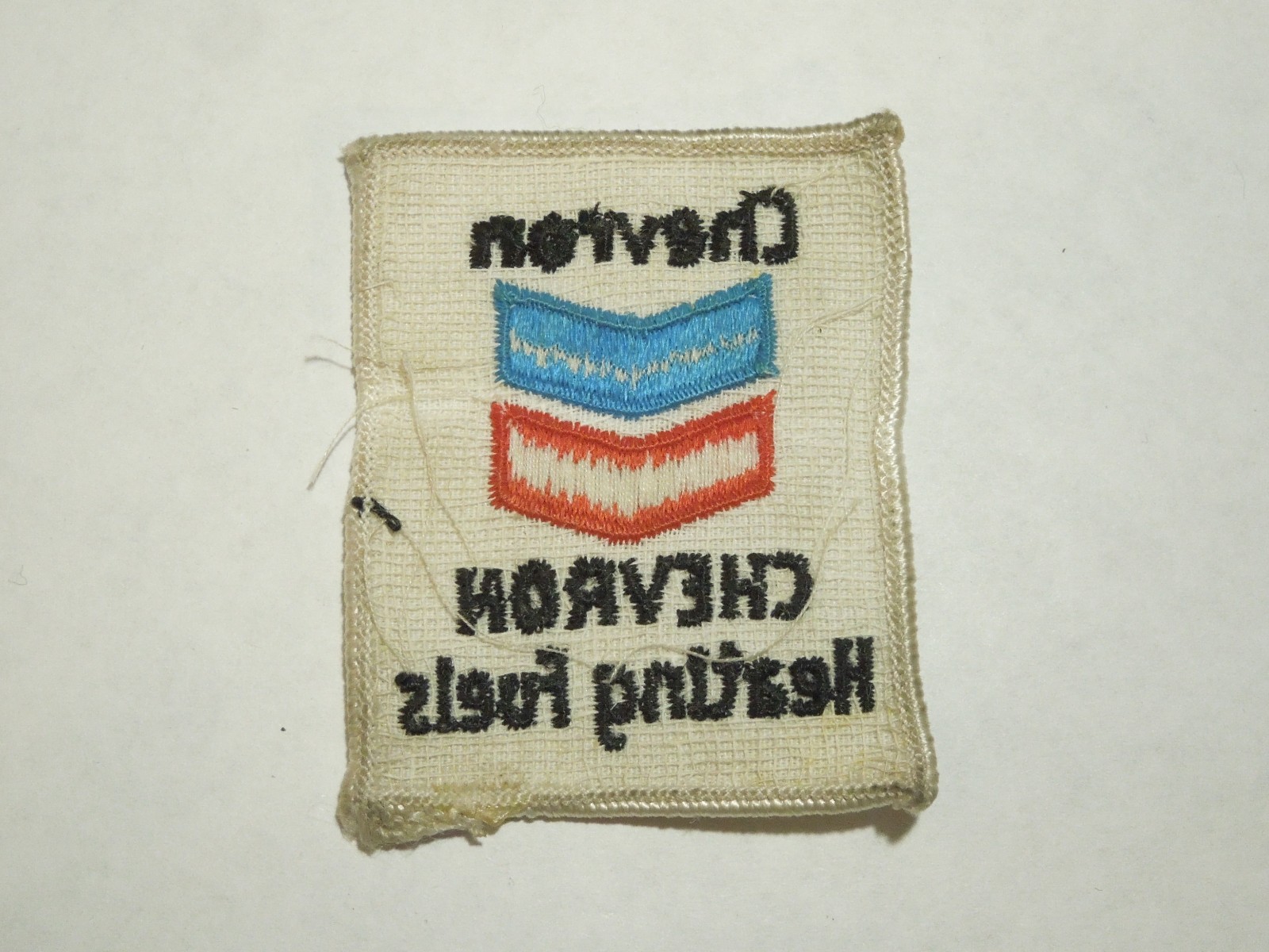 Vintage Chevron Heating Fuels Logo Advertising Embroidered Sew On Patch ...
