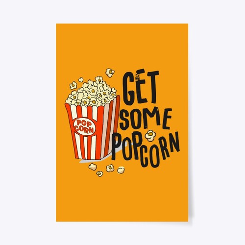 Get Some Popcorn Gift Poster - 24"x36" | eBay