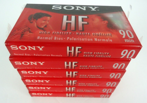 Sony HF Hi Fidelity 60 Minute Audio Cassettes Blank Tapes - Lot 6 New ...