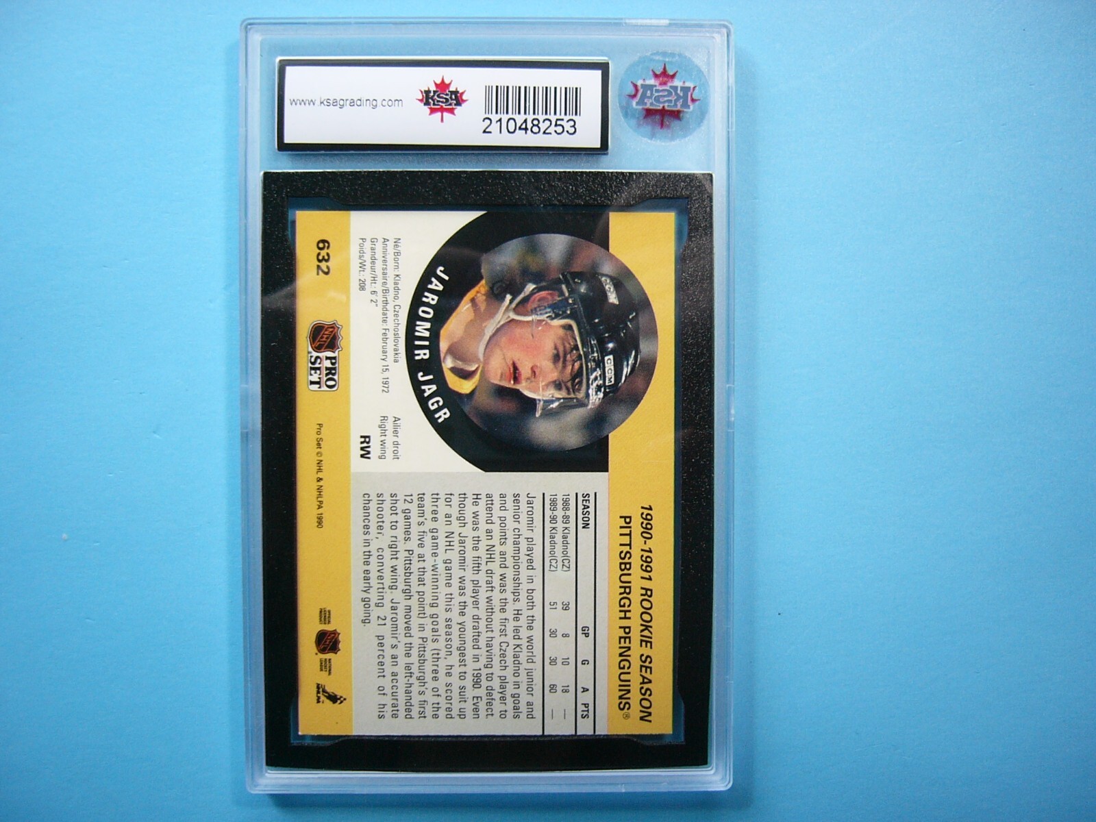 1990/91 PRO SET NHL HOCKEY CARD #632 JAROMIR JAGR ROOKIE RC KSA AUTO AUTOGRAPH | eBay
