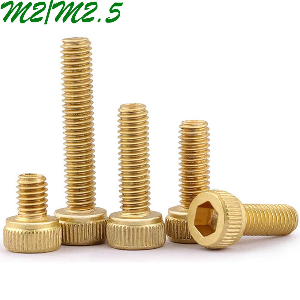 M2 Screw Solid Brass Full Hex Nuts – Metric Sizes M2 To M20 For Bolts ...