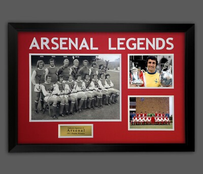 Arsenal Fc 1971 Double Winners Photograph Signed By 10 In A Framed ...