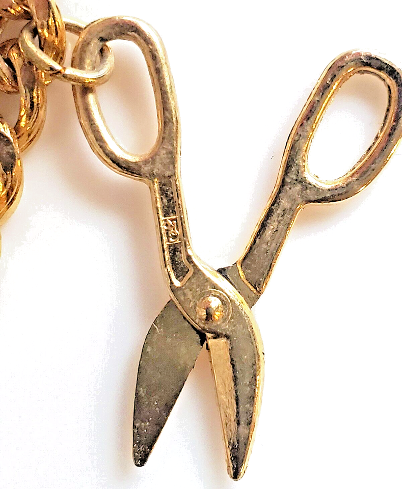 Vintage 6 gold tone miniature tools charm bracelet by GRC Intercast | eBay