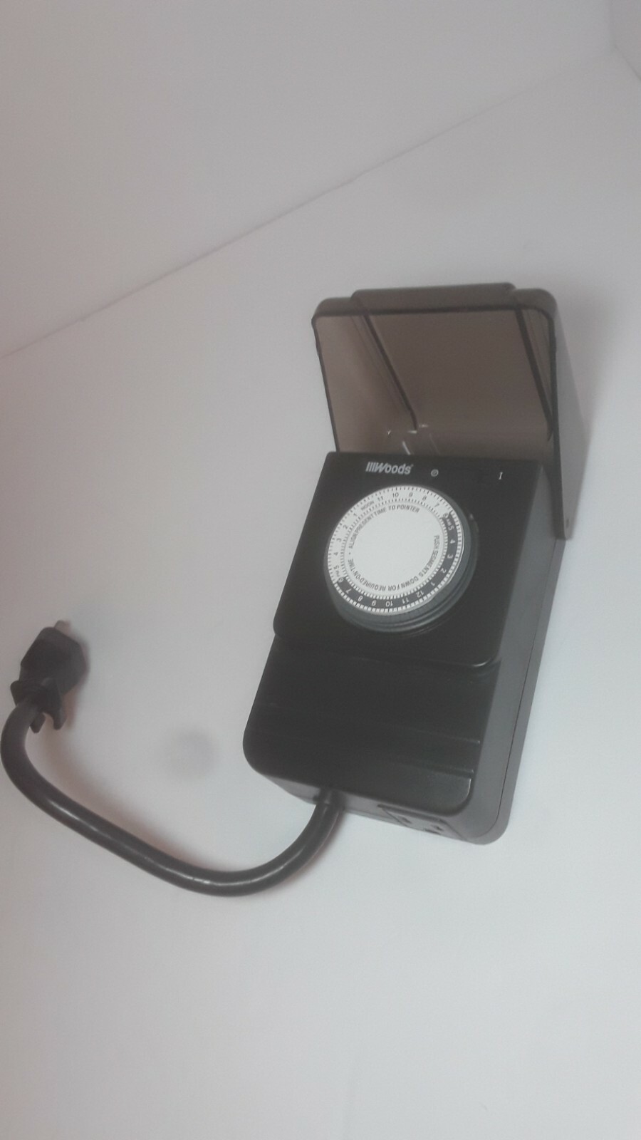 Woods TM1702 Indoor & Outdoor Heavy Duty Timer 24 Hour 125VAC/60Hz 15 ...