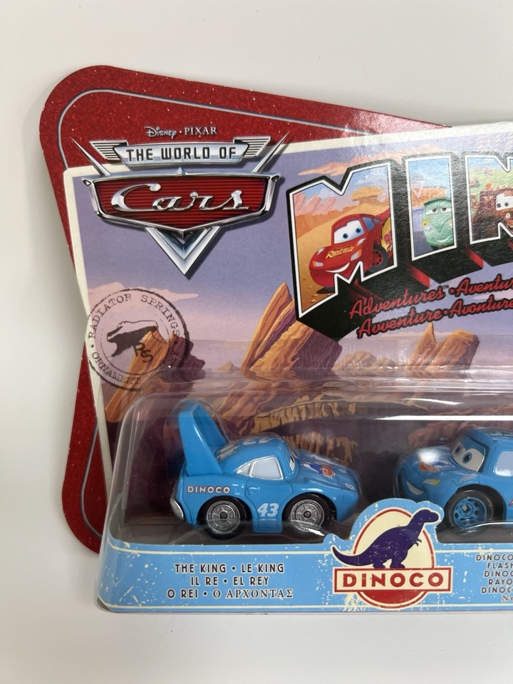 Mattel Disney Pixar Cars Mini Adventures The King Dinoco & Lightning ...