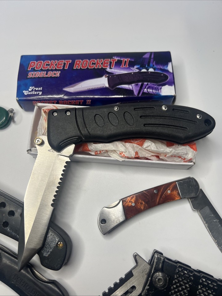 Pocket Knifes X10 Lot TSA Confiscated Folding Tactical EDC Folding ...