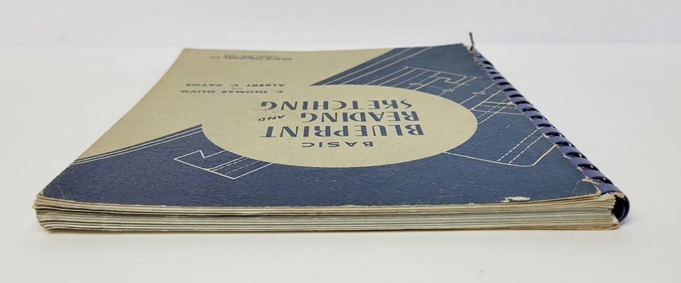 Basic Blueprint Reading & Sketching Book 1956 Edition C. Thomas Olivo ...