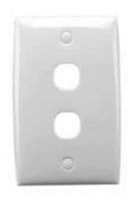 Clipsal STANDARD FLUSH PLATE 2-Gang Suits 30-Series Mechanism RESISTANT ...
