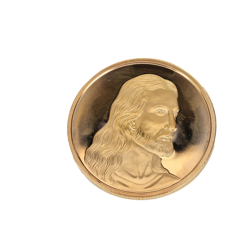 Set of 10 Jesus Memorial Coin Last Supper Gold Plated Metal Coin ...