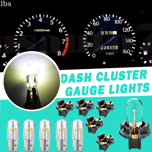 Dash Instrument Cluster Gauge WHITE LED LIGHTS BULB KIT For 90-93 Acura ...