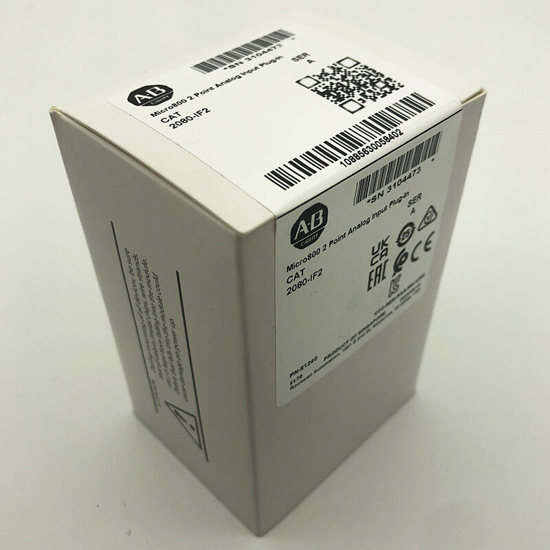 1PC New AB 2080-IF2 Allen-Bradley Micro800 2 Point Analog Input Plug-In ...