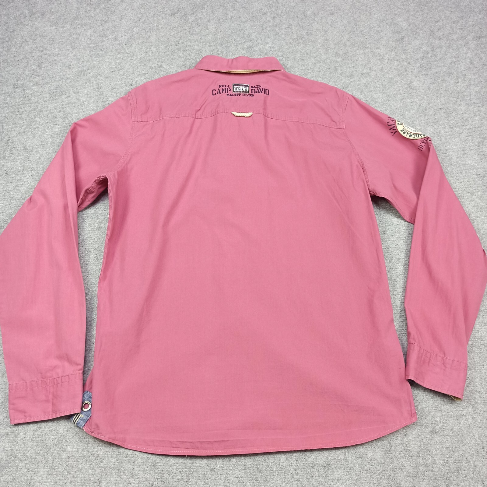 Camp David Mens Shirt Size L Muscle Fit Pink Button-Up South England ...