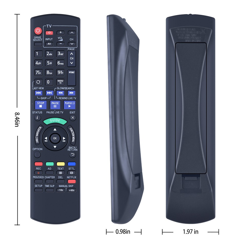New N2QAYB000780 Remote Control For Panasonic HDD Recorders DMR-HWT130 ...