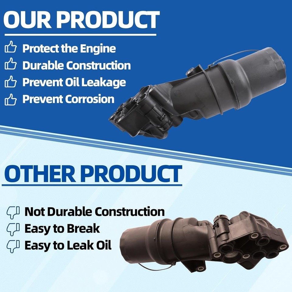 Oil Filter Housing Compatible with 2005-2014 Volkswagen Beetle Golf ...