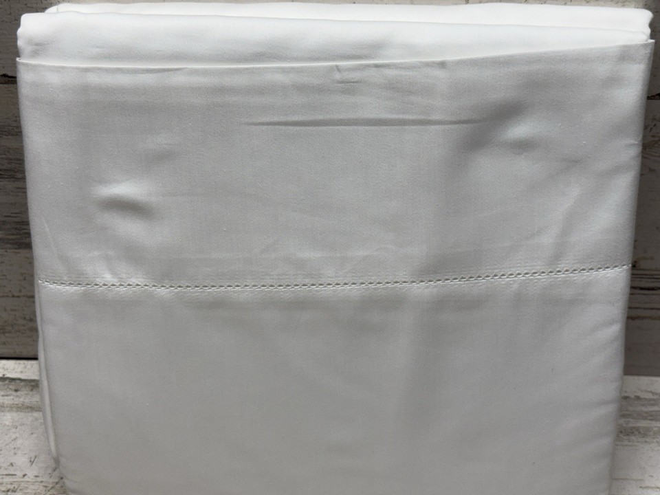 Hotel Collection Supima Cotton 680 King Flat Sheet White Color | eBay