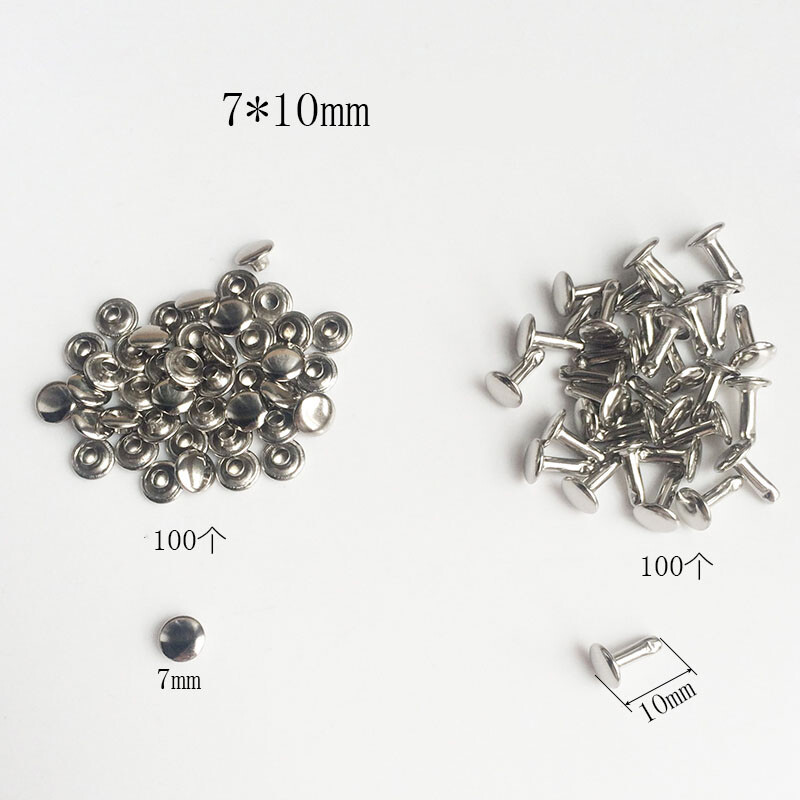 Double Cap Rivets Stud Rapid Rivets Leather Craft Repair 5mm 8mm 9mm ...