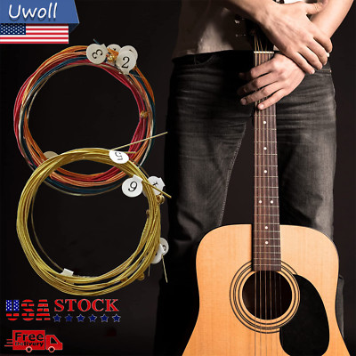 1-2 Sets Guitar Strings 6-12PCS Replacement Steel String for Acoustic ...