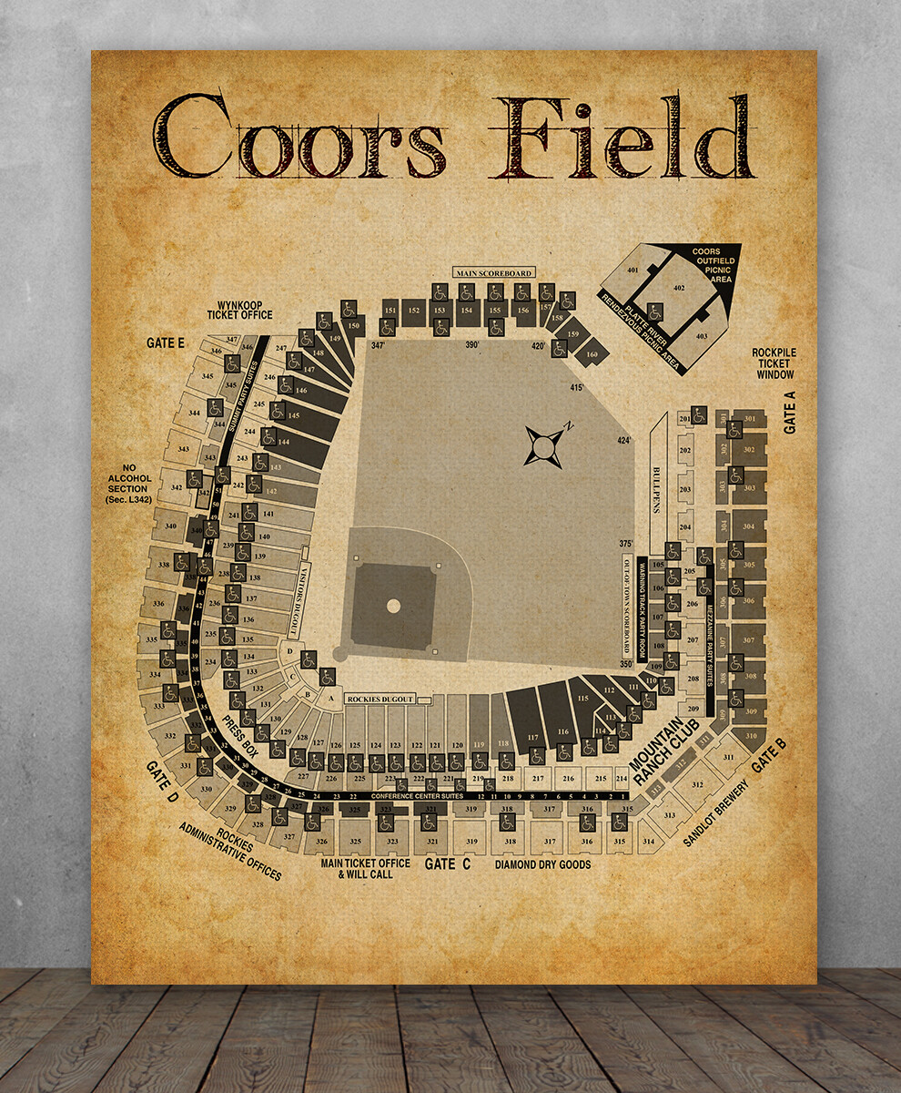 Coors Field Seating Chart Section 116 | Cabinets Matttroy