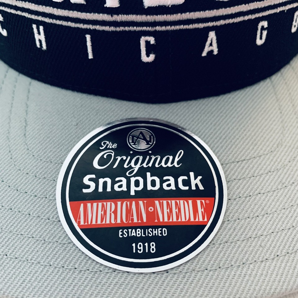 NEW American Needle Chicago White Sox Flat Bill Snapback Black/Grey | eBay