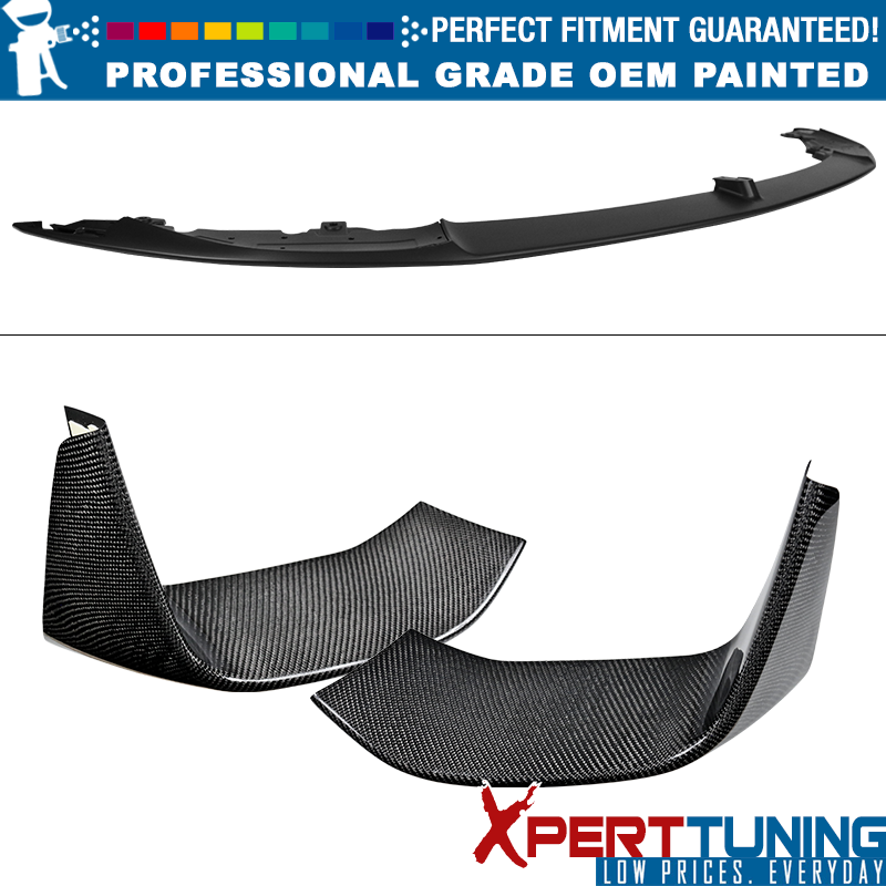 Fits 15-20 F82 F80 M3 M4 Front Side Splitters + Bottom Lip - Painted ...