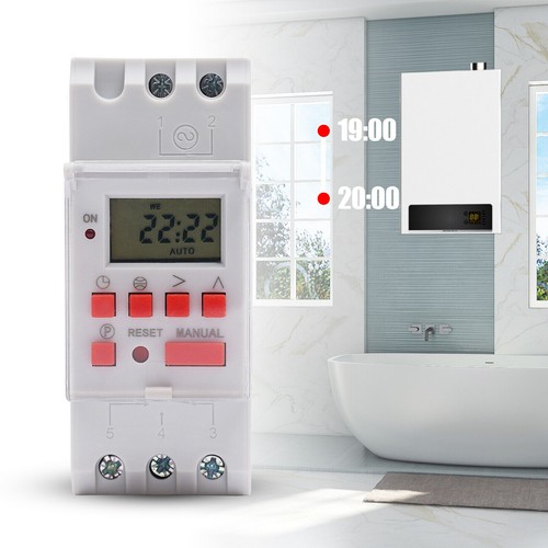 Astronomical DIN Rail Programmable Weekly Timer AC 110V 16A Time Relay ...