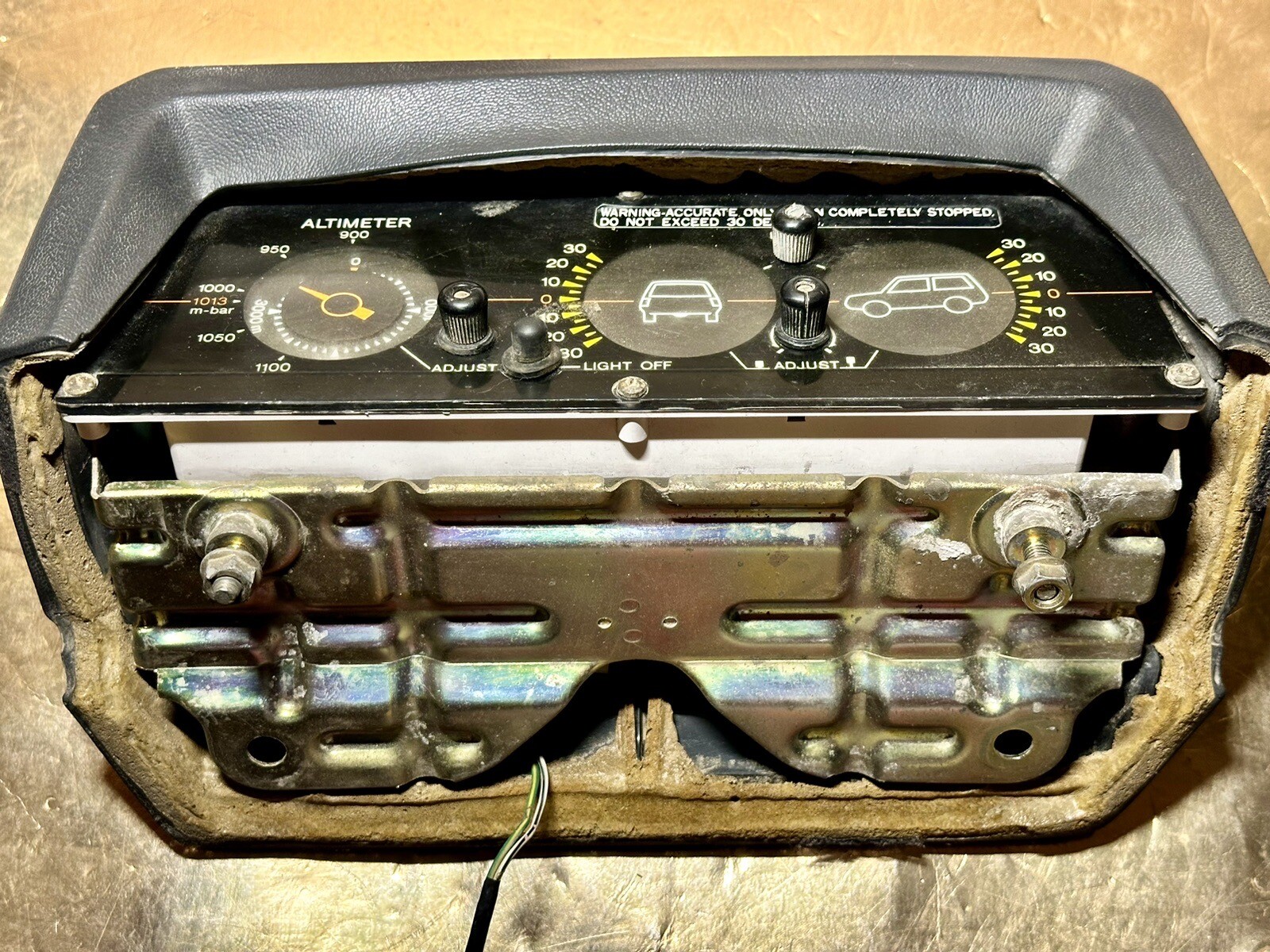 Toyota Land Cruiser 70 Series 4Runner Altimeter Inclinometer OEM Rare ...