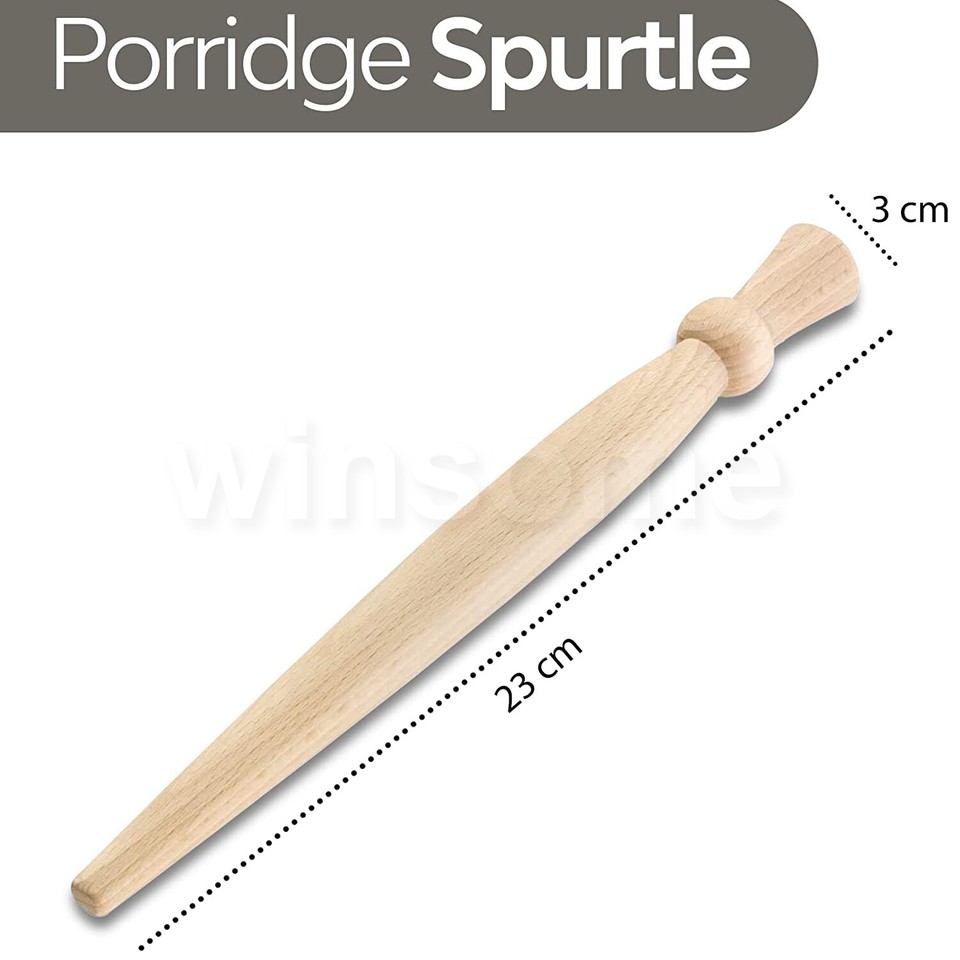 Scottish Spurtle Stirrer Turned Porridge Spurtle Wooden Spoon Beechwood ...